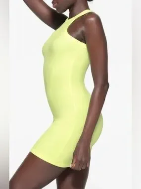 SKIMS | Dresses | Skims Soft Lounge High Crewneck Tank Mini Dress ...